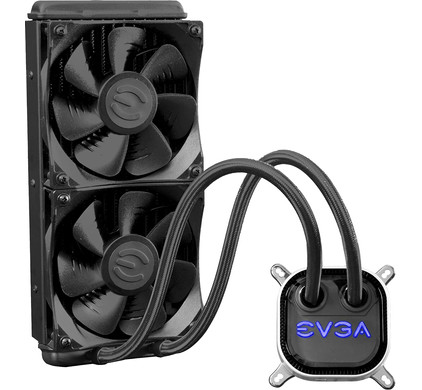 EVGA CLC 240mm All-In-One RGB LED CPU Liquid Cooler - Coolblue - Voor ...