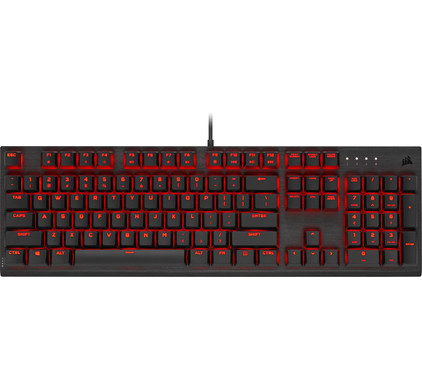 Corsair K60 PRO Red LED Mechanisch Gaming Toetsenbord Cherry MX Viola ...
