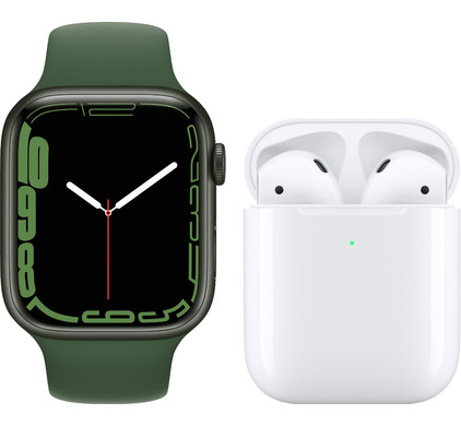 Apple Watch Series 7 45mm Groen Aluminium Groene Sportband + Apple ...