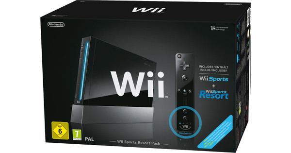 Nintendo Wii Sports Resort Plus Pack Black - Coolblue - Voor 23.59u ...