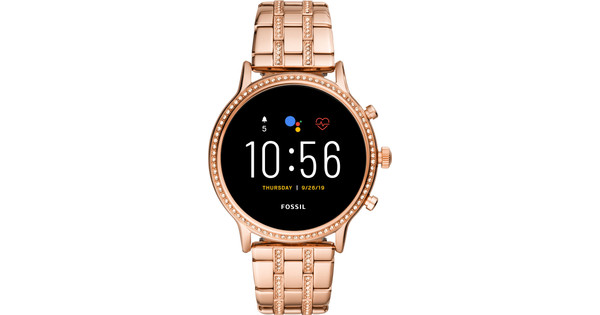 Fossil Julianna Gen 5 FTW6035 Rosé Goud met diamantjes - Coolblue ...