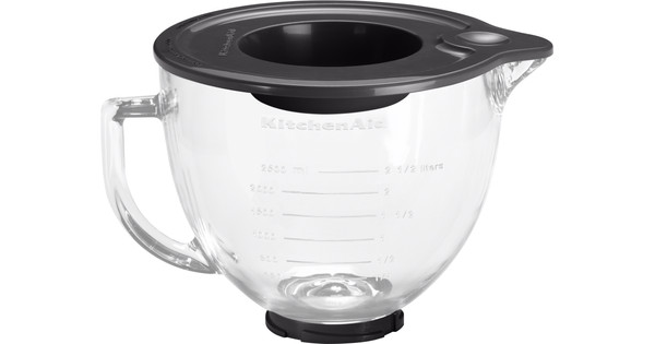 Bol Mélangeur en Verre KitchenAid 5KSM5GB 4,7 L - Coolblue - avant 23: ...