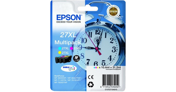 Epson 27XL Combo Pack 3-Kleuren C13T27154010 - Coolblue - Voor 23.59u ...