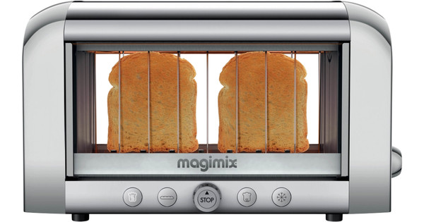 Magimix Le Vision Toaster Chrome Mat - Coolblue - avant 23:59, demain ...