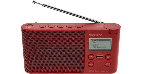 Sony XDR-S41D Red - Coolblue - Before 23:59, delivered tomorrow