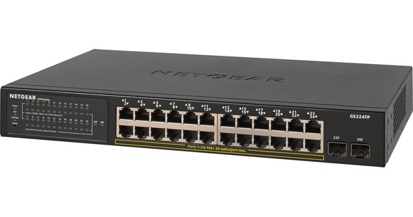 Netgear GS324TP-100EUS - Coolblue - Voor 23.59u, morgen in huis