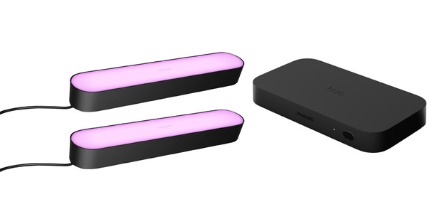 Philips Hue Play Light Bar Black Duo Pack + Sync Box - Smart lights ...