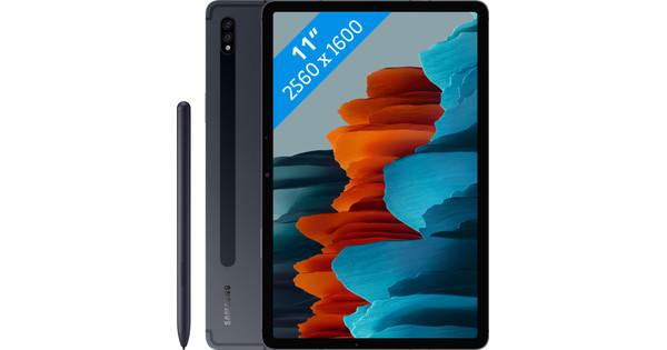 Samsung Galaxy Tab S7 256 Go Wi-Fi Noir - Coolblue - avant 23:59, demain chez vous