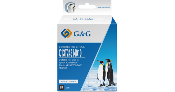 G&G 24XL Cartouche Noir - Coolblue - avant 23:59, demain chez vous