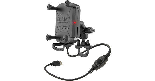 RAM Mounts Telefoonhouder Motor Stuur met Draadloos Opladen - Coolblue ...
