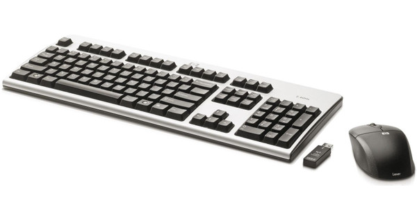 HP 2.4GHz Draadloos Toetsenbord en Muis - Coolblue - Voor 23.59u, morgen in huis