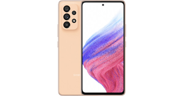 Samsung Galaxy A53 128 Go Orange 5G - Coolblue - avant 23:59, demain ...