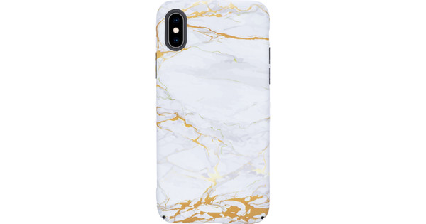 BlueBuilt Grey Marble Hard Case Apple iPhone Xs / X Back Cover ...