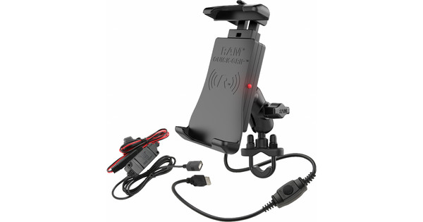 Ram Mount Telefoonhouder Fiets Stuur met Draadloos Opladen - Coolblue ...