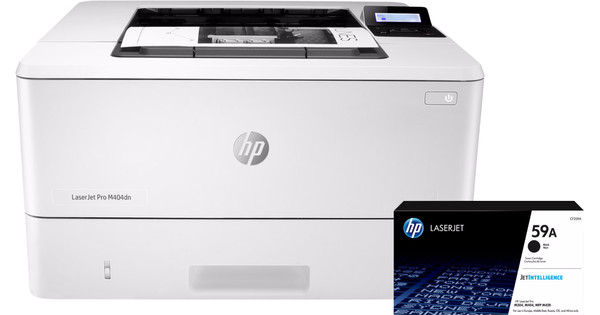 HP LaserJet Pro M404dn + 1 extra zwarte toner - Coolblue - Voor 23.59u ...