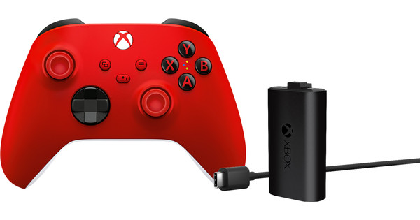Xbox Series X and S Wireless Controller Red + Play and Charge Kit ...