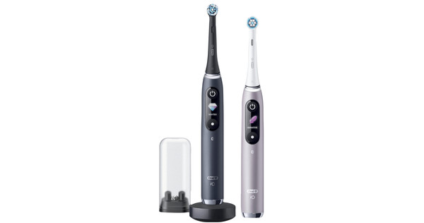 Oral-B iO 9n Rose Quartz and Onyx Black Duo Pack Special Edition - Coolblue - Before 23:59 ...