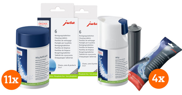 JURA Maintenance Package WE series 1 year + Milk Cleaner - Coolblue - Before 23:59, delivered ...