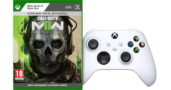 Call of Duty Xbox One / Series X + Xbox Wireless Controller White ...