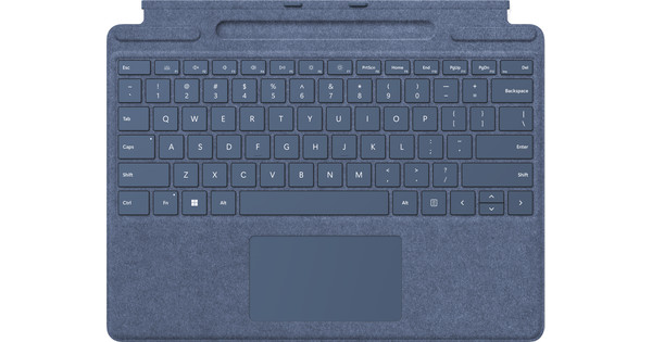 Microsoft Surface Pro Signature Keyboard Blauw Azerty - Coolblue - Voor ...