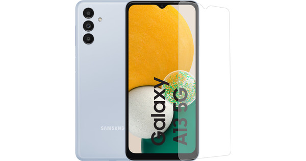 Samsung Galaxy A13 128GB Blauw 5G + BlueBuilt Screenprotector Glas ...