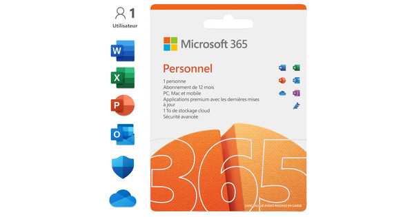 Microsoft Office 365 Personal 1-year Subscription FR - Coolblue ...
