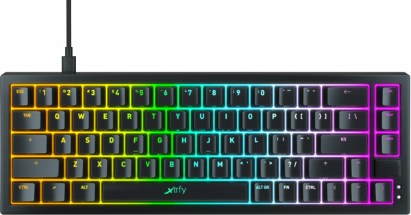 Xtrfy K5 Compact Gaming Keyboard AZERTY Black - Coolblue - Before 23:59 ...