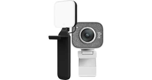 Logitech Litra Glow Streaming Light + StreamCam White - Coolblue - Before 23:59, delivered tomorrow