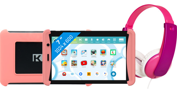 Kurio Tab Lite 2 16GB Roze + JVC Kinderkoptelefoon Roze | Coolblue ...