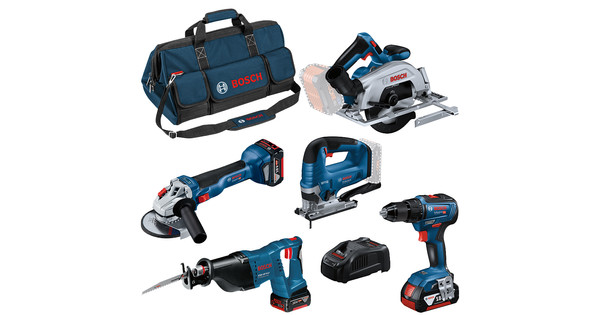 Bosch Professional 5 Toolkit 18V 0615990N39 combiset - Coolblue - Voor ...