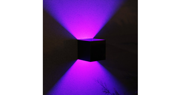 Hombli slimme muurlamp voor binnen en buiten - zwart - Coolblue ...