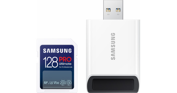 Samsung PRO Ultimate 128 Go (2023) SDXC + Lecteur USB - Coolblue ...