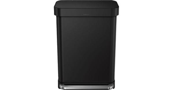 Simplehuman Poubelle Liner Pocket 55 Litres Noir - Coolblue - avant 23: ...