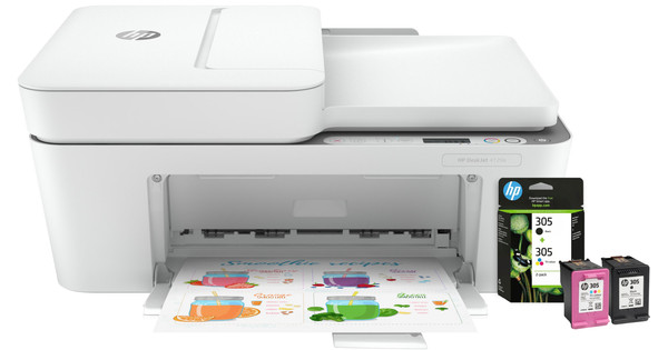 HP DeskJet 4120e + 1 set extra inkt - Printers - Coolblue