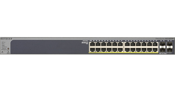 Netgear GS728TPP - Coolblue - Voor 23.59u, morgen in huis