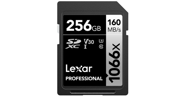 Lexar Professional 1066x SILVER 256 Go SDXC - Coolblue - avant 23:59 ...