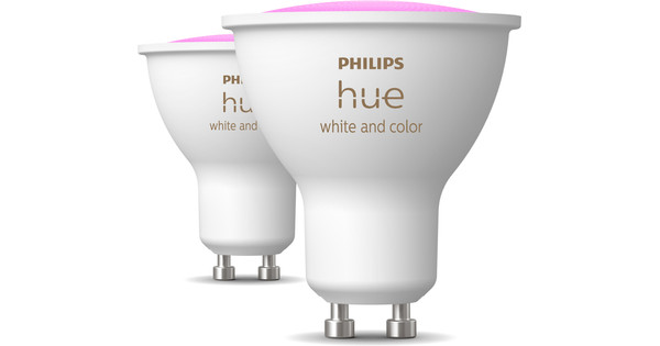 Philips Hue White and Color GU10 2-pack - Coolblue - Voor 23.59u ...