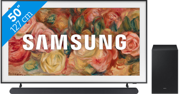 Samsung The Frame 50LS03D (2024) + Samsung HW-S700D Zwart - Coolblue - Voor 23.59u, morgen in huis