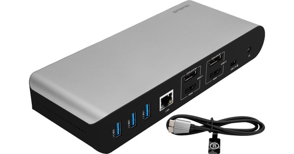 BlueBuilt DisplayLink Docking Station Pro met USB-C - Coolblue - Voor ...