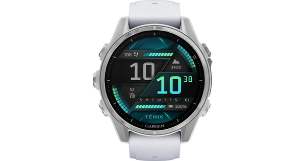 Garmin Fenix 8 Silver/White 43mm - Smartwatches - Coolblue