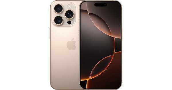 Apple iPhone 16 Pro 256 Go Titane Sable - Coolblue - avant 23:59 ...