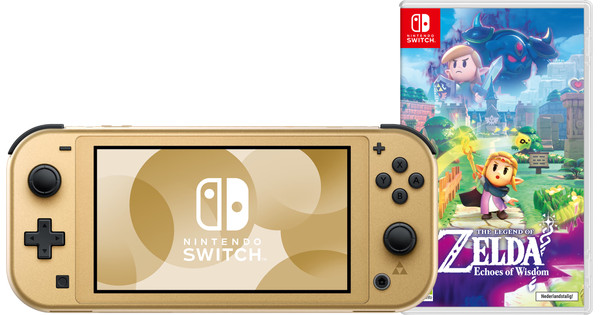 Nintendo Switch Lite Zelda Edition + Zelda: Echoes of Wisdom - Coolblue ...