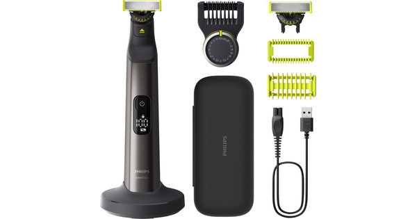 Philips OneBlade Pro 360 QP6652/30 Face & Body Chroom - Coolblue - Voor ...