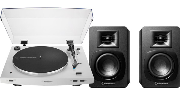 Audio Technica AT-LP3XBT Wit + Audio-Technica ATH-SP3X Zwart - Coolblue ...