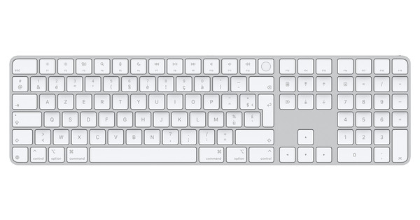 Apple Magic Keyboard avec Pavé Numérique et Touch ID (2024) AZERTY ...