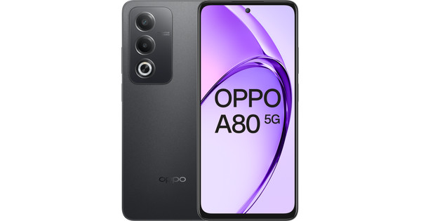 OPPO A80 Noir 256 Go 5G - Coolblue - avant 23:59, demain chez vous