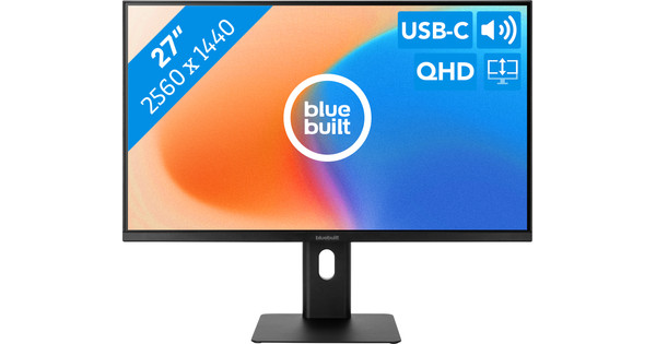 BlueBuilt 27 inch Quad HD Monitor met USB C - Coolblue - Voor 23.59u ...
