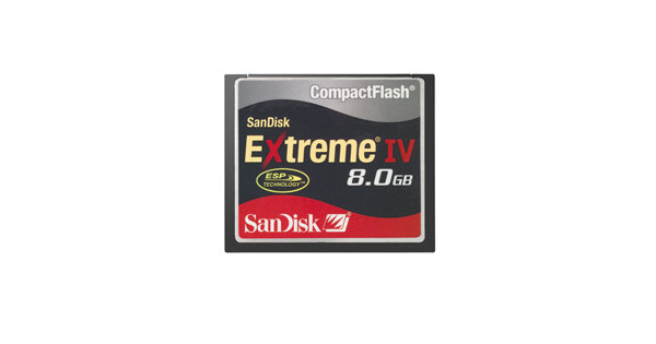 SanDisk CF Extreme IV 8 GB - Coolblue - Voor 23.59u, morgen in huis
