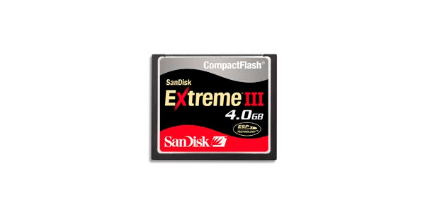 SanDisk CF Extreme III 4 GB - Coolblue - Voor 23.59u, morgen in huis