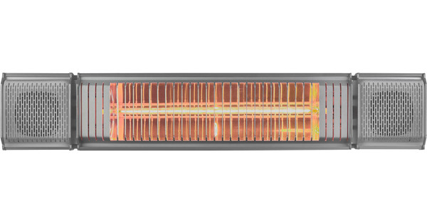 Eurom Heat and Beat avec Enceintes Bluetooth Gris - Coolblue - avant 23 ...